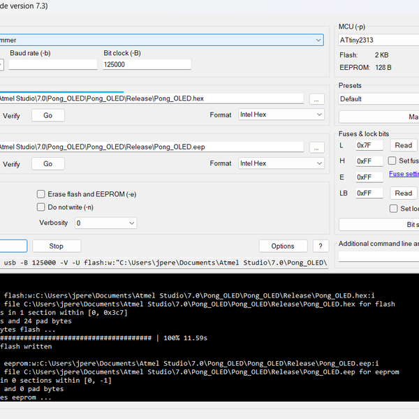 ATTINY13 Pong | Hackaday.io