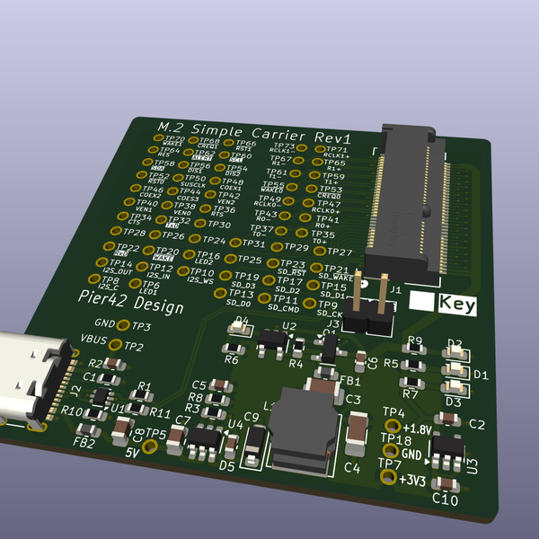 M.2 A-E Key Simple Carrier Board | Hackaday.io