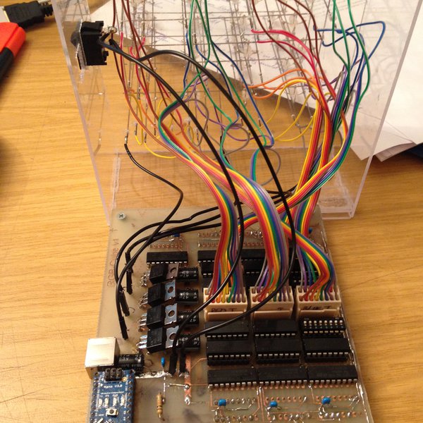 IoT RGB Led Cube 4x4x4 with Bluetooth | Hackaday.io