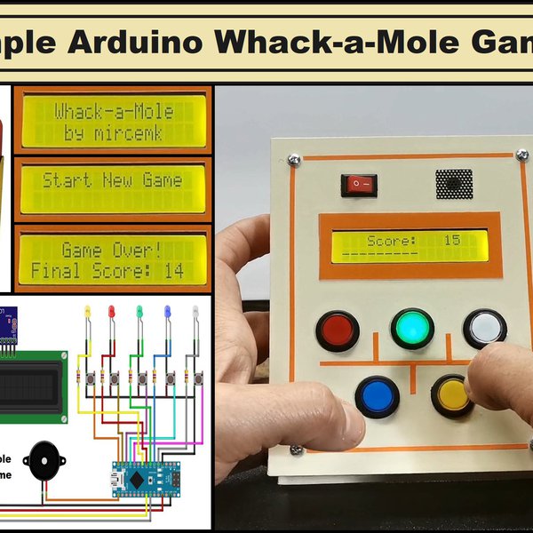 DIY Simple Arduino Whack-a-Mole Game | Hackaday.io