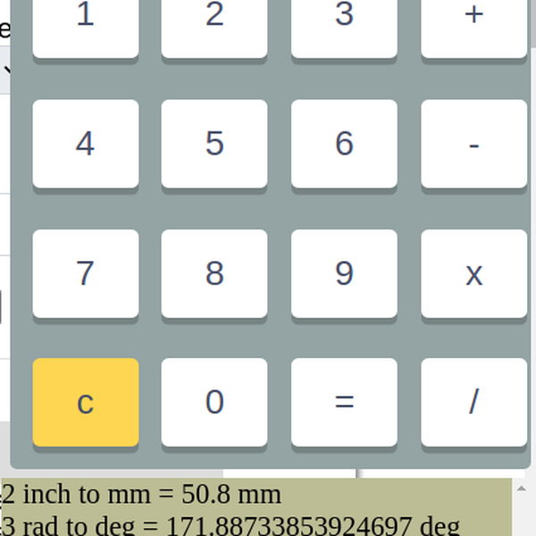 Copo : Makers' online calculator | Hackaday.io