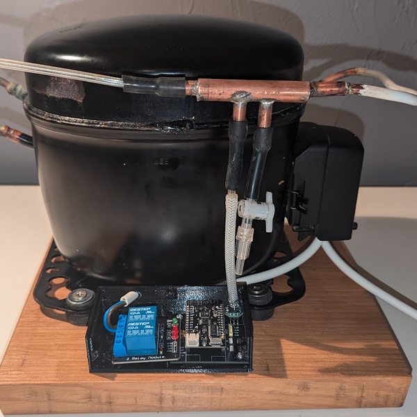 A vacuum pump with an old fridge motor | Hackaday.io