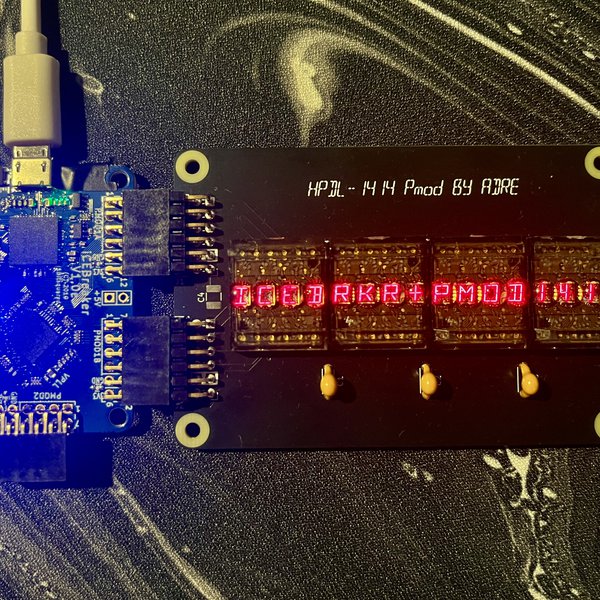 HPDL-1414 PMOD Display with a 74HC595 Extender | Hackaday.io