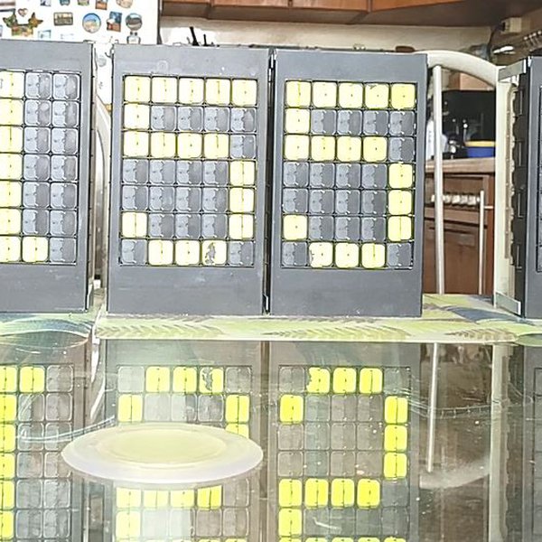 Flip-dot clock control board | Hackaday.io