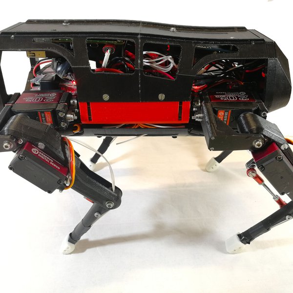 DIY hobby servos quadruped robot | Hackaday.io