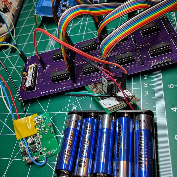 Pyrotechnics sequencer with wireless trigger | Hackaday.io