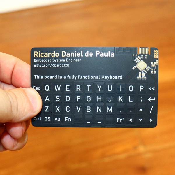 Capacitive Touch Keyboard Business Card | Hackaday.io