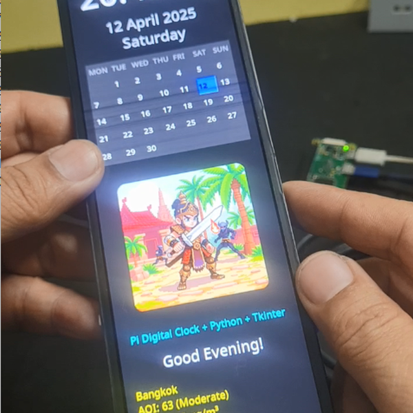 Pi Digital Clock 7.84 Inch (PYTHON) | Hackaday.io