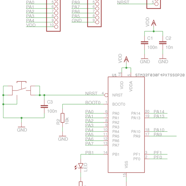 STM32F030F4P6 breakout board | Hackaday.io