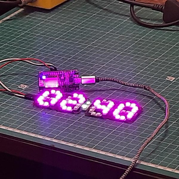 RGB 7 segment Clock using ESP8266 | Hackaday.io