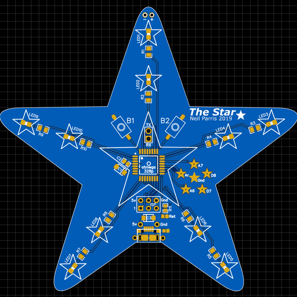“The Star” 20x LED decoration | Hackaday.io