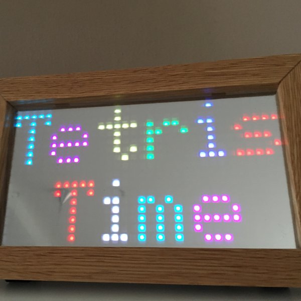 TETRIS TIME CLOCK ON A P10 RGB MATRIX WITH ESP8266 | Hackaday.io