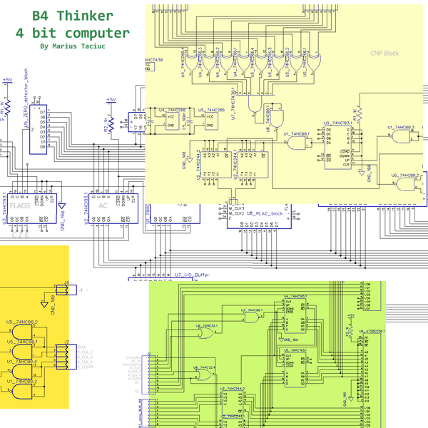 B4 Thinker - 4 bit homebrewed computer | Hackaday.io