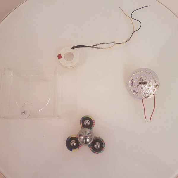fidget spinner electric generator reaching 100 V | Hackaday.io