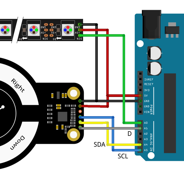 LED Controlled by 3D Gesture Sensor | Hackaday.io