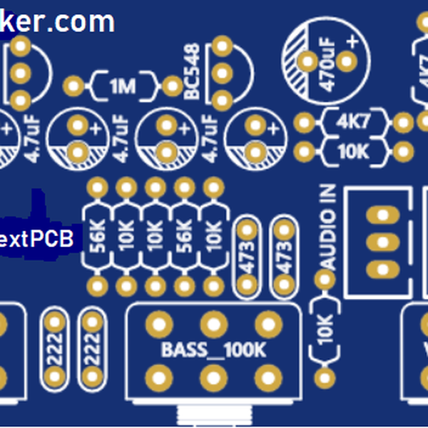 Bass Treble and Volume control circuit Pre-Amp. | Hackaday.io
