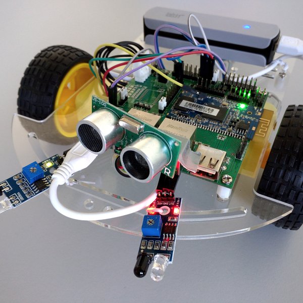 Object avoiding robot with DPT-Board | Hackaday.io