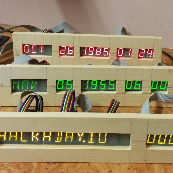 Back To The Future Time Circuit Clock | Hackaday.io