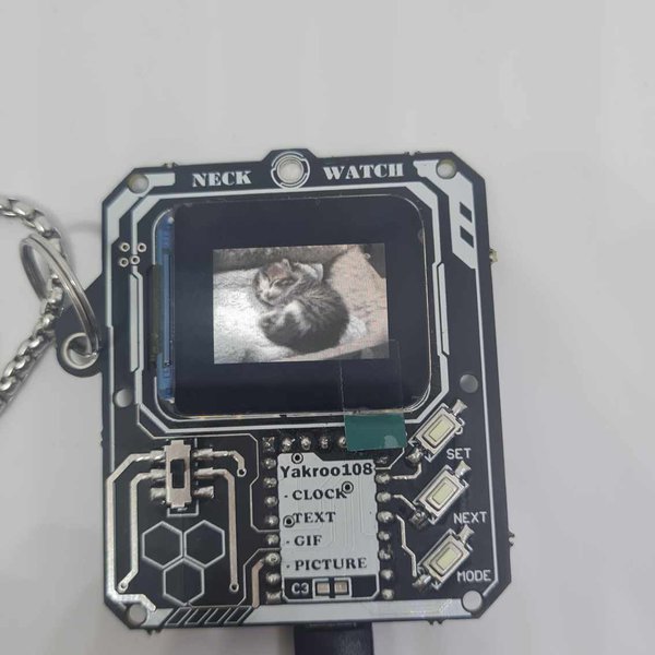 Neck watch PICO v2.0(cyberpunk) | Hackaday.io