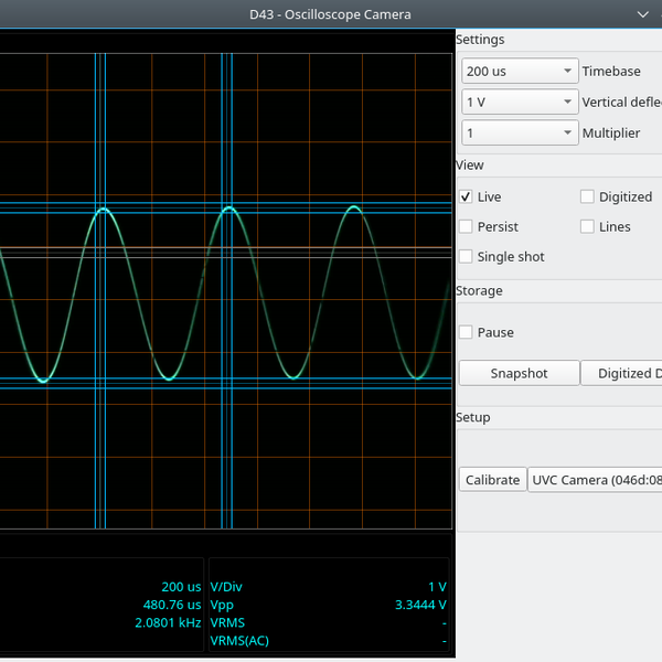 A digital camera for analog oscilloscopes | Hackaday.io