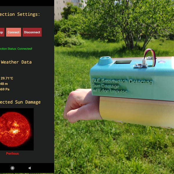 BLE AI-driven Smartwatch Detecting Sun Damage | Hackaday.io