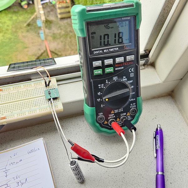 Linear solar charging of Lithium Ion Capacitors | Hackaday.io