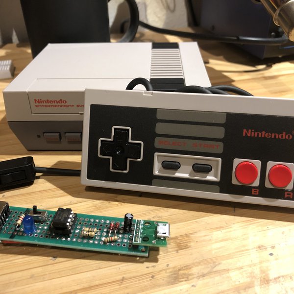 NES Mini Controller USB Adapter with attiny85 | Hackaday.io