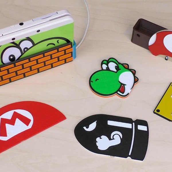 Charging dock for 3DS with swappable plates | Hackaday.io