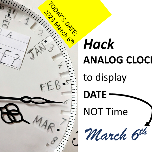 Calendar Clock 50 Years Battery Life 1 AA Alkaline | Hackaday.io