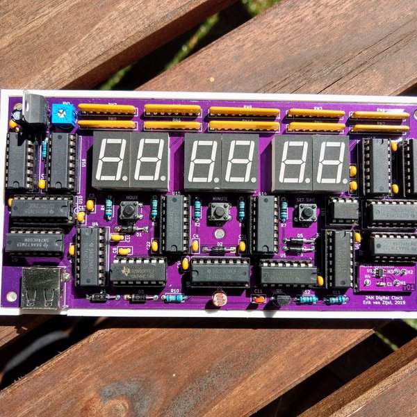 A zero-software digital clock from scratch | Hackaday.io