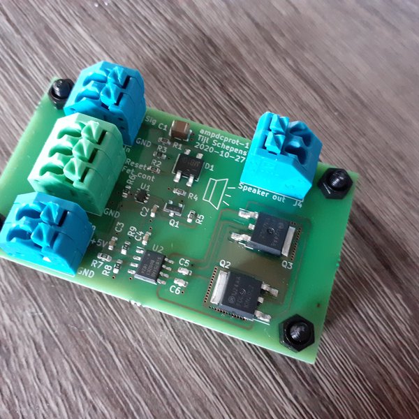 Solid state DC speaker protection. | Hackaday.io