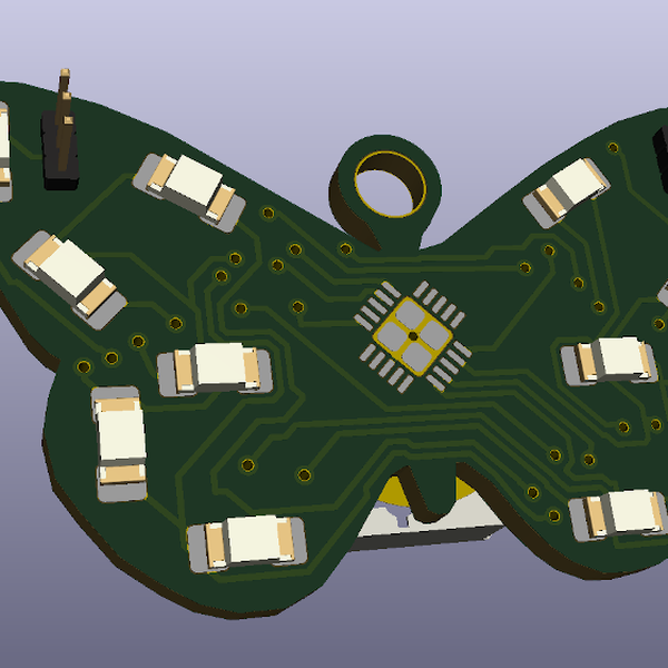 Electronic butterfly jewel | Hackaday.io