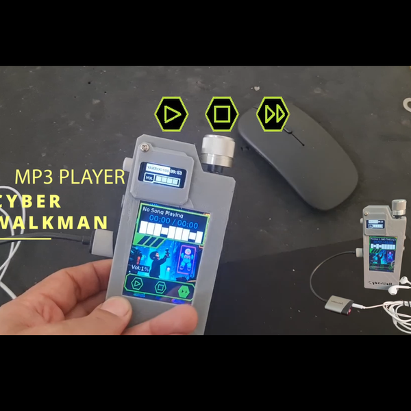 Cyber WalkMan :Cyberpunk-style Multi-Display Music | Hackaday.io