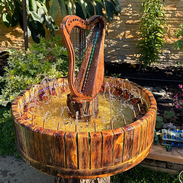 Animated Fountain with LED-Driven Water Effects | Hackaday.io