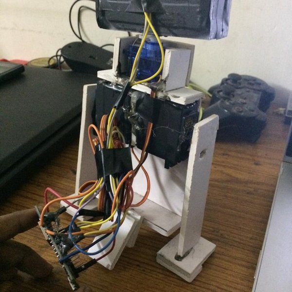 Simple obstacle avoiding walking robot | Hackaday.io