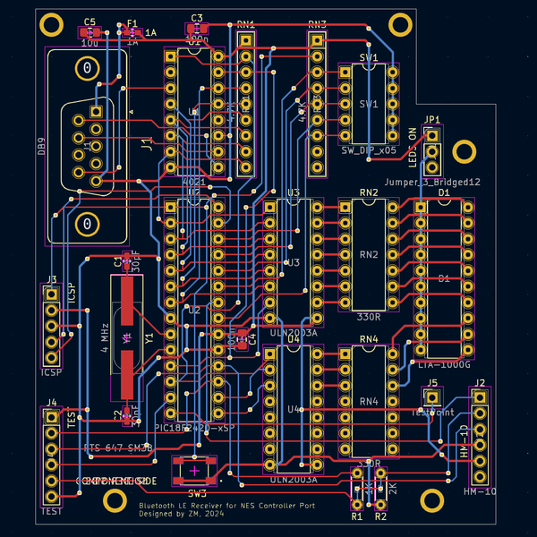 Bluetooth Low Energy Receiver for NES Controller | Hackaday.io