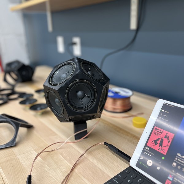 3D Printed Dodecahedron Speaker | Hackaday.io