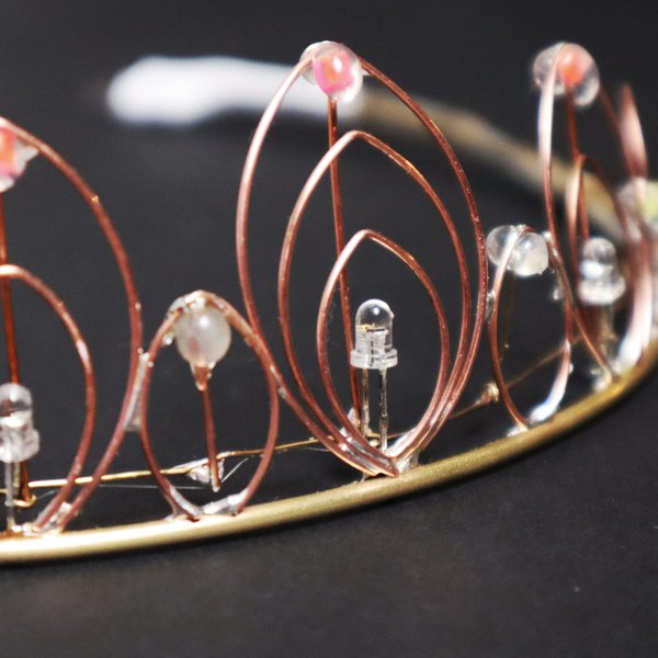 Circuit Sculpture LED Tiara | Hackaday.io