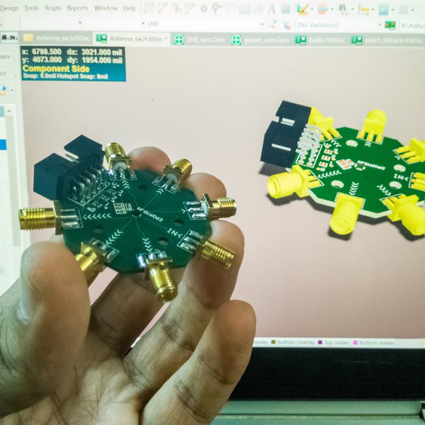 SP6T Wideband RF Switch (5 - 3000 MHz) | Hackaday.io