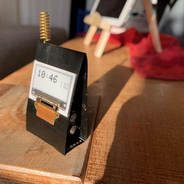 Solar powered ePaper Clock 24/7 | Hackaday.io
