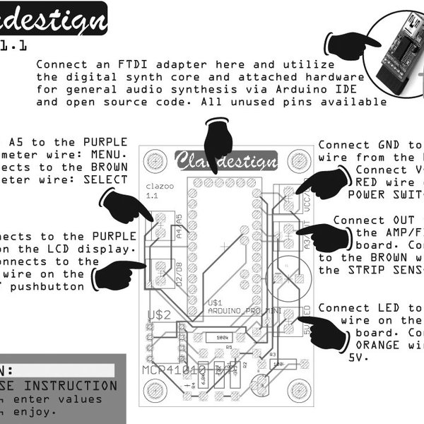 CLAZOO! Arduino musical strip synthesizer | Hackaday.io
