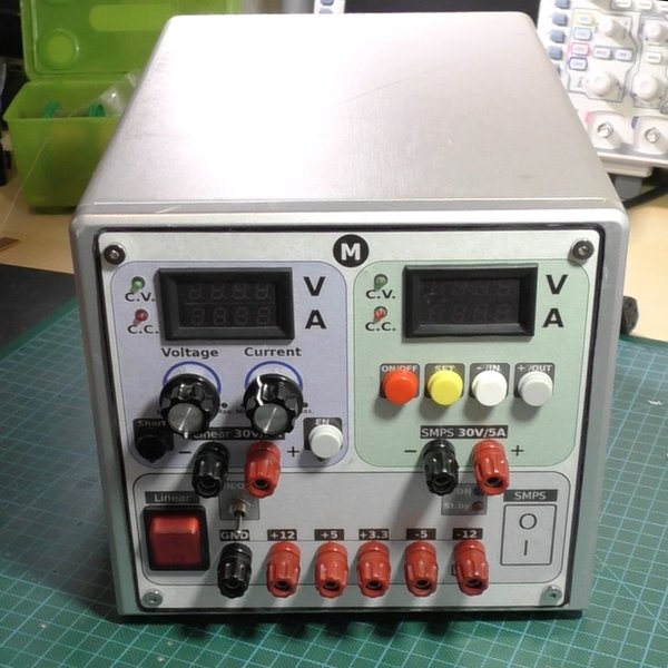Triple Output Bench Power Supply (Linear, 2x SMPS) | Hackaday.io