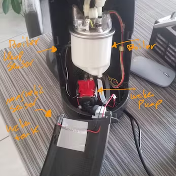 Smart add-on for the Philips Senseo coffee machine | Hackaday.io