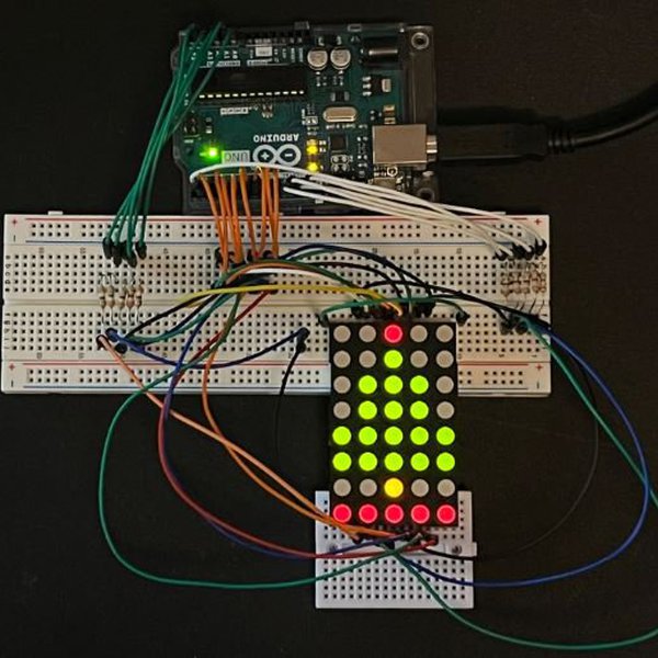 Arduino 8x5 Mulit Color LED Matrix Display Driver | Hackaday.io