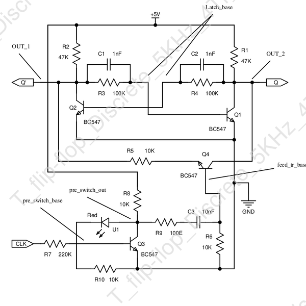 Discrete T Flip-flop using Transistors | Hackaday.io