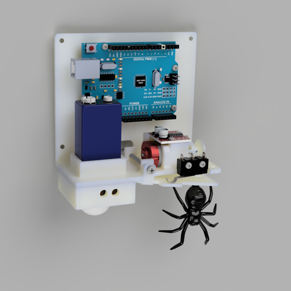 Sensing spider prank (3D print Edition) | Hackaday.io