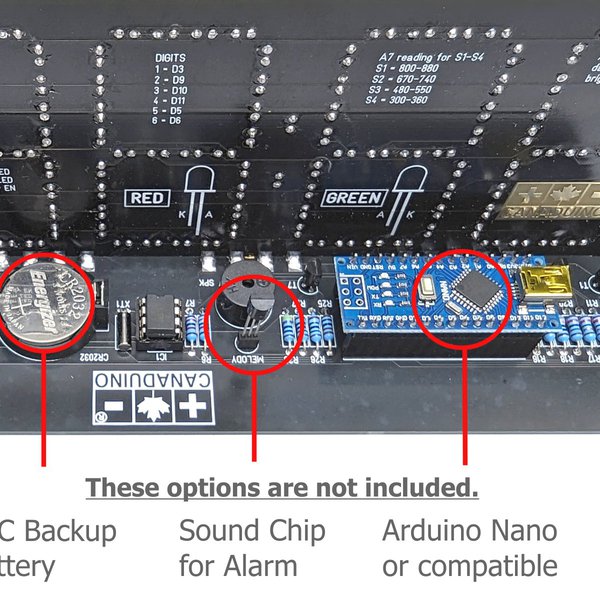 Large digit LED Clock DIY Kit for Arduino Nano | Hackaday.io