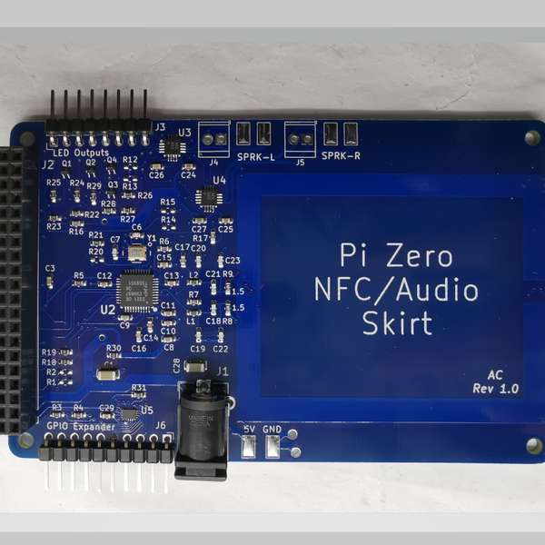 Raspberry Pi Zero NFC/Audio Skirt | Hackaday.io