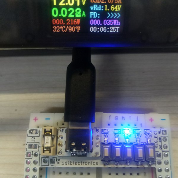 Low-cost USB-PD Sink for Breadboard (and More) | Hackaday.io