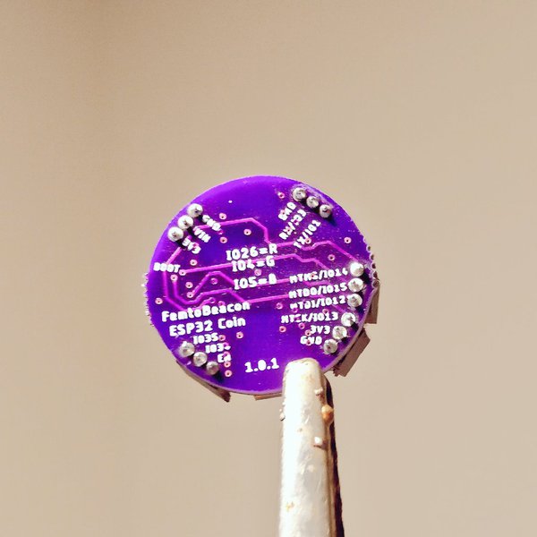 FemtoBeacon ESP32 coin | Hackaday.io